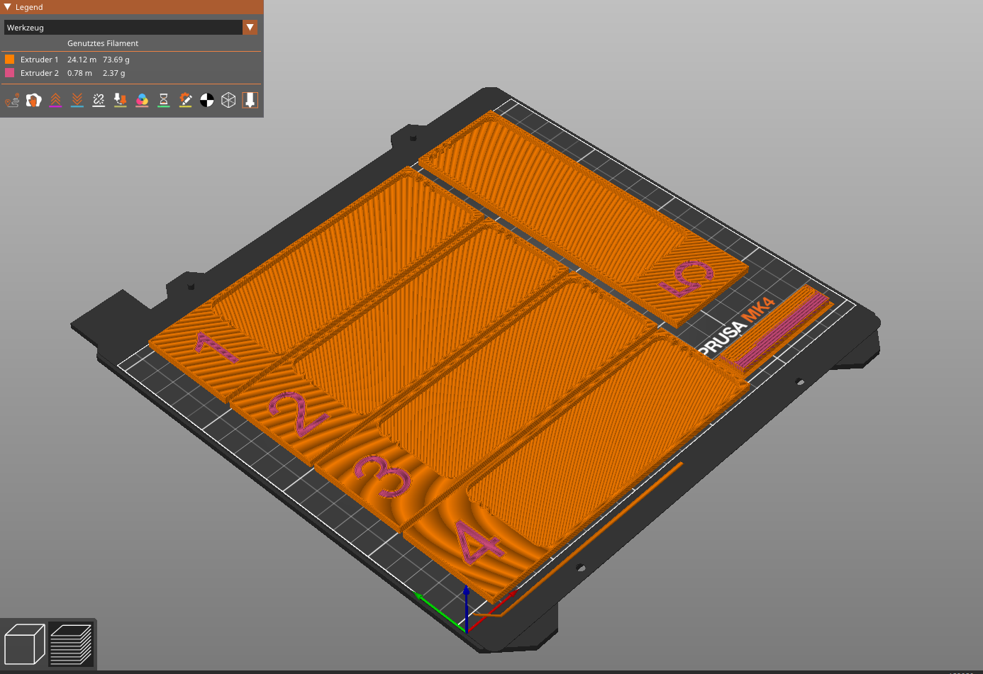 MMU Filament Swatch Holder by Simon | Download free STL model ...