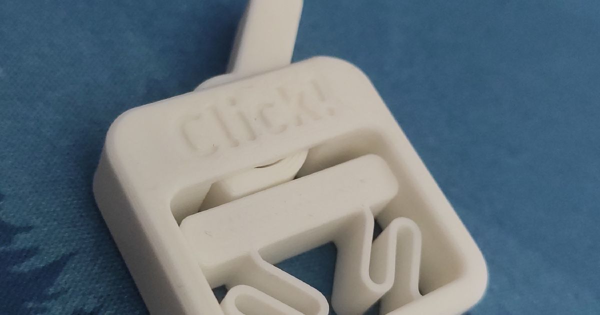Print-in-Place Fidget Toggle Switch - "Click!" text by Vojta_02 ...