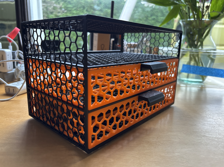 Gridfinity Modular Drawer System and Case with honeycomb walls by 駄目g ...