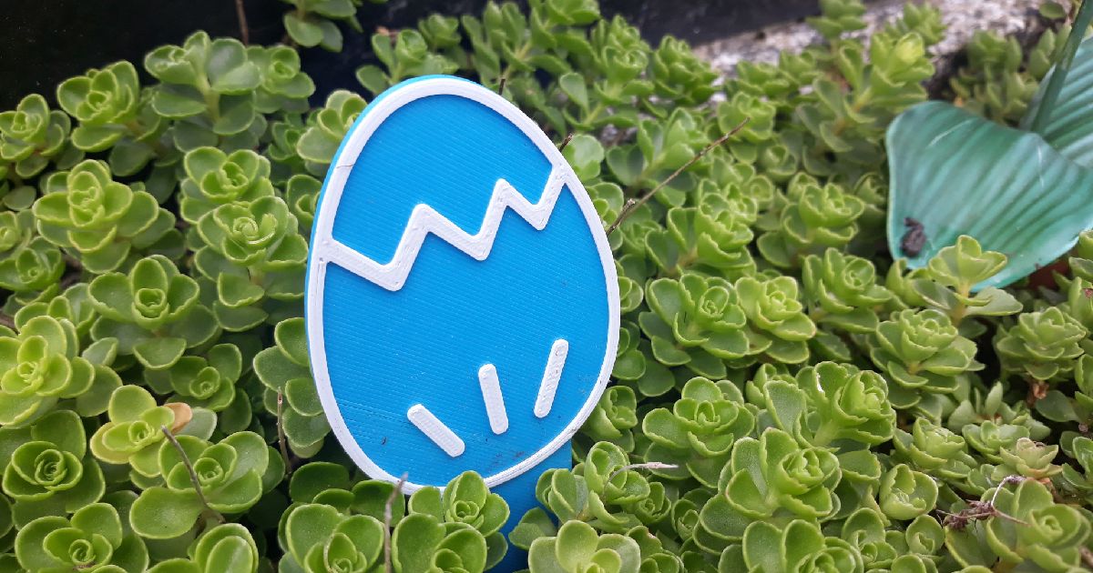 2D Easter Egg by krab | Download free STL model | Printables.com