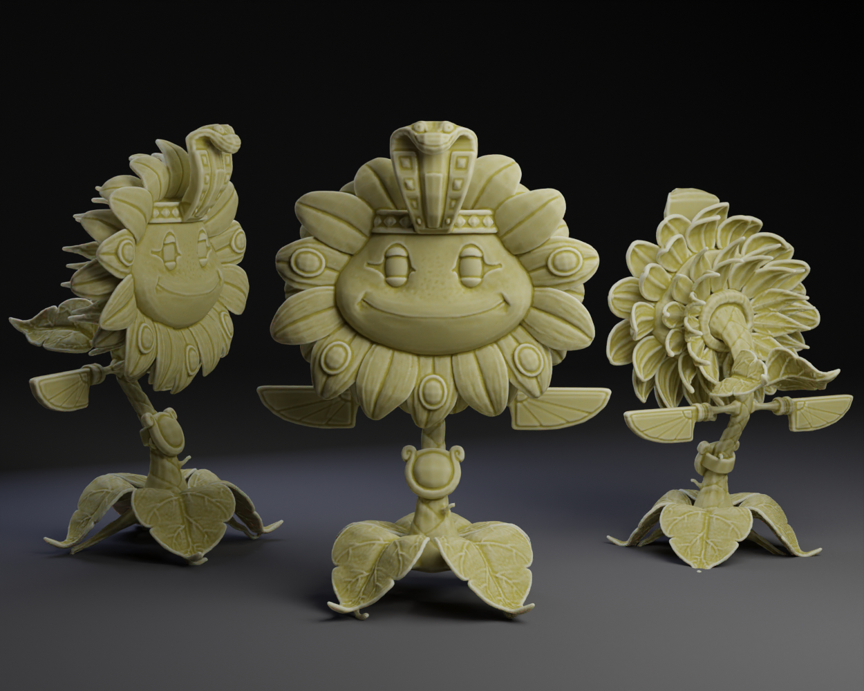 Sun Pharaoh : Plants vs Zombies by Peter Farell | Download free STL ...