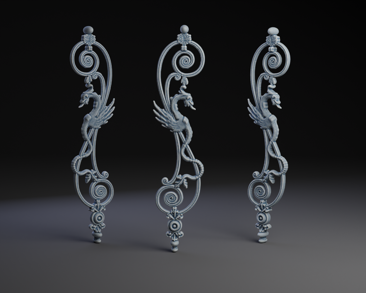 Dragon Decoration / Filigree by Peter Farell | Download free STL model ...