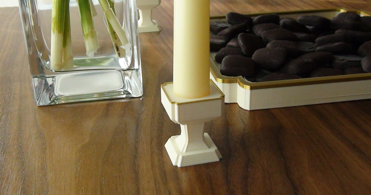 Round Corners Candlestick by cSandra | Download free STL model ...