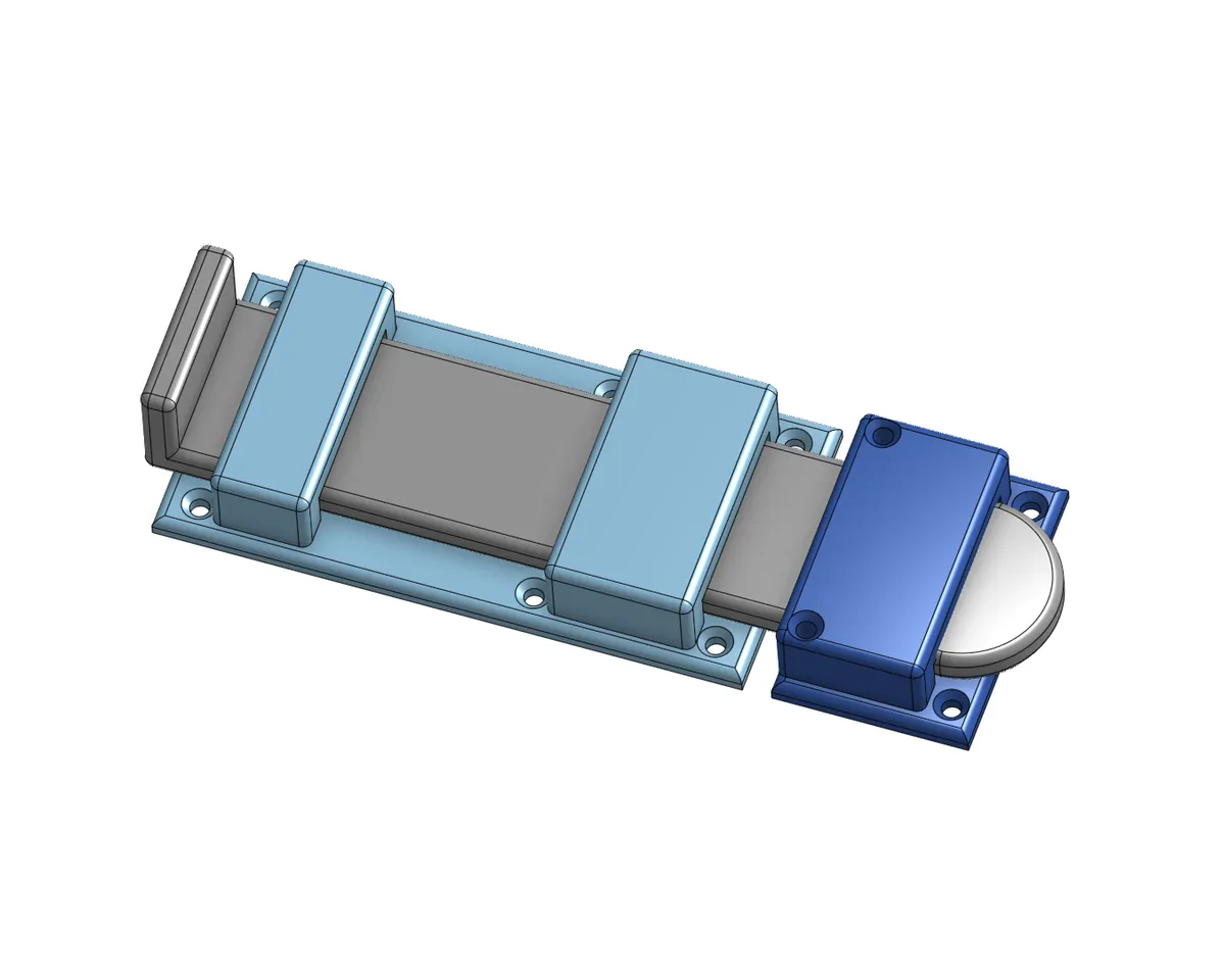 Gate latch w/o lock by kuldar | Download free STL model | Printables.com