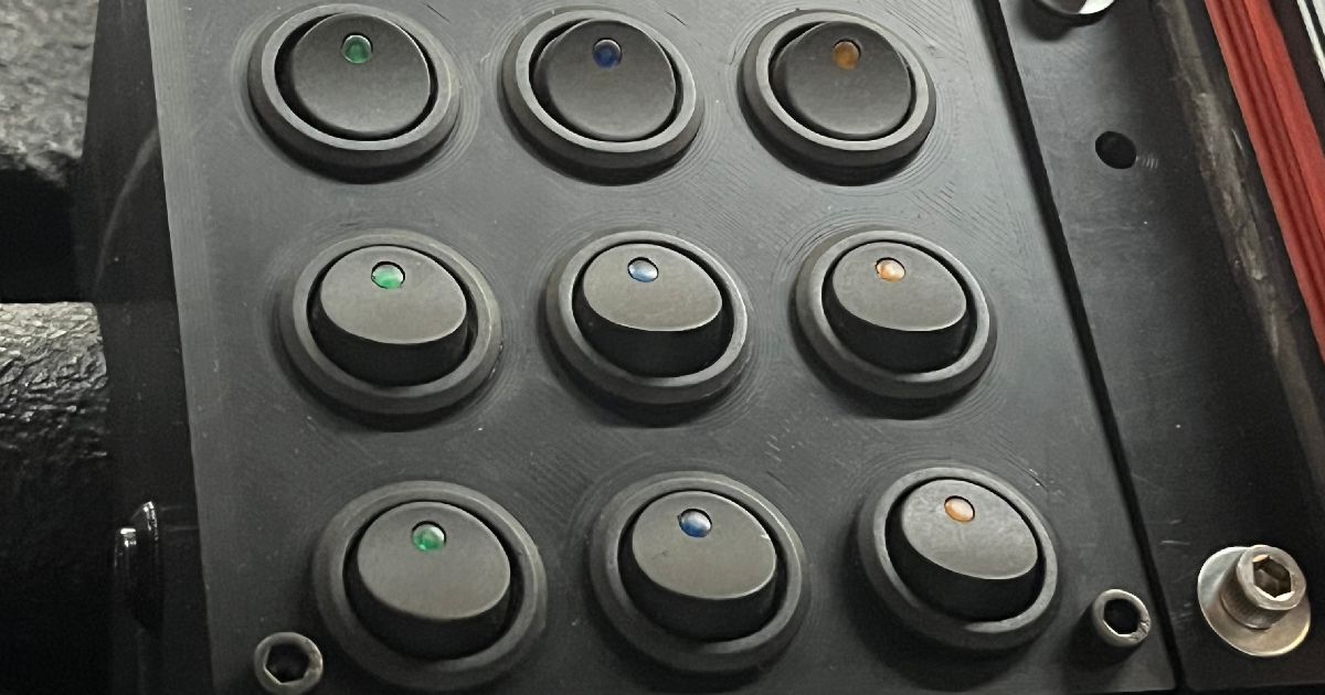 Rocker Switch Box - 1.75" rollcage by Alloysome | Download free STL ...