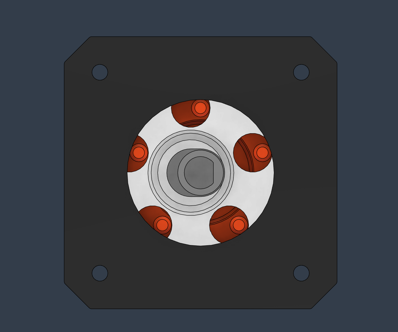 Stepper Motor Cycloidal Drive by Magmabow | Download free STL model ...