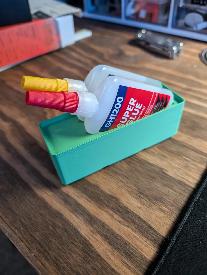 Gridfinity Dual Super Glue Holder by Matt DeGenaro | Download free STL model | Printables.com