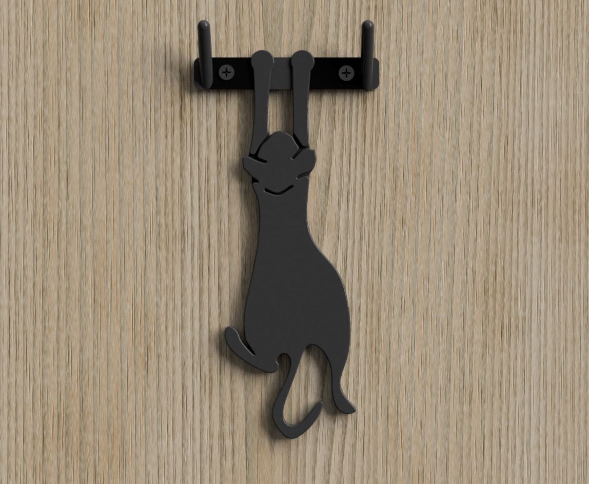 Cat keyholder by ep.shapes | Download free STL model | Printables.com