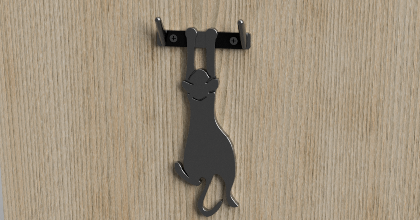 Cat keyholder by ep.shapes | Download free STL model | Printables.com