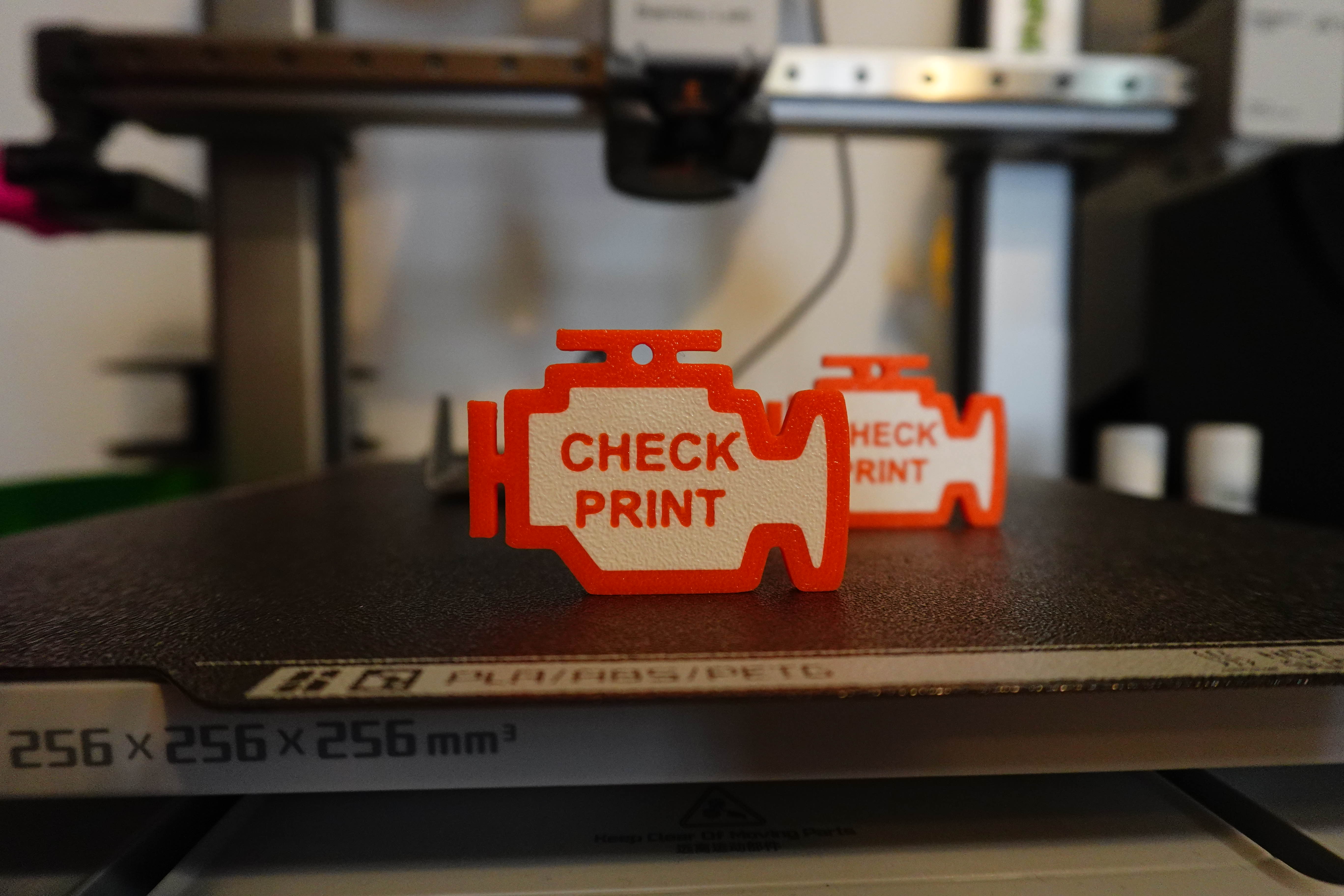 Check Print Keychain by Emergein3D | Download free STL model ...