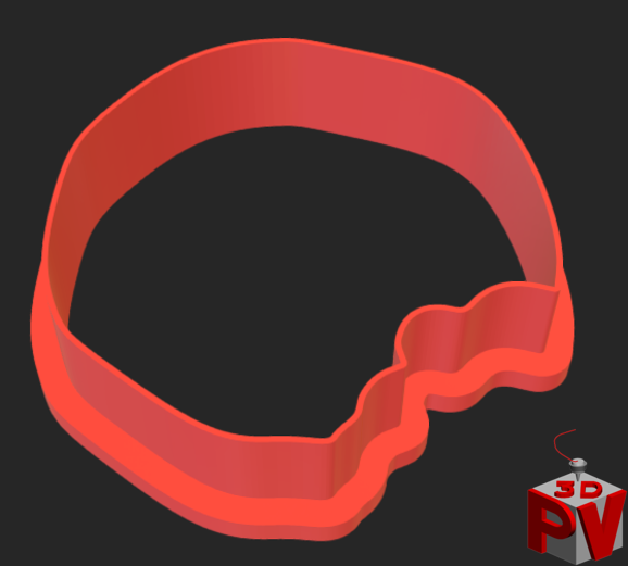 Bitten Round Cookie Cutter by PieterV3D | Download free STL model ...