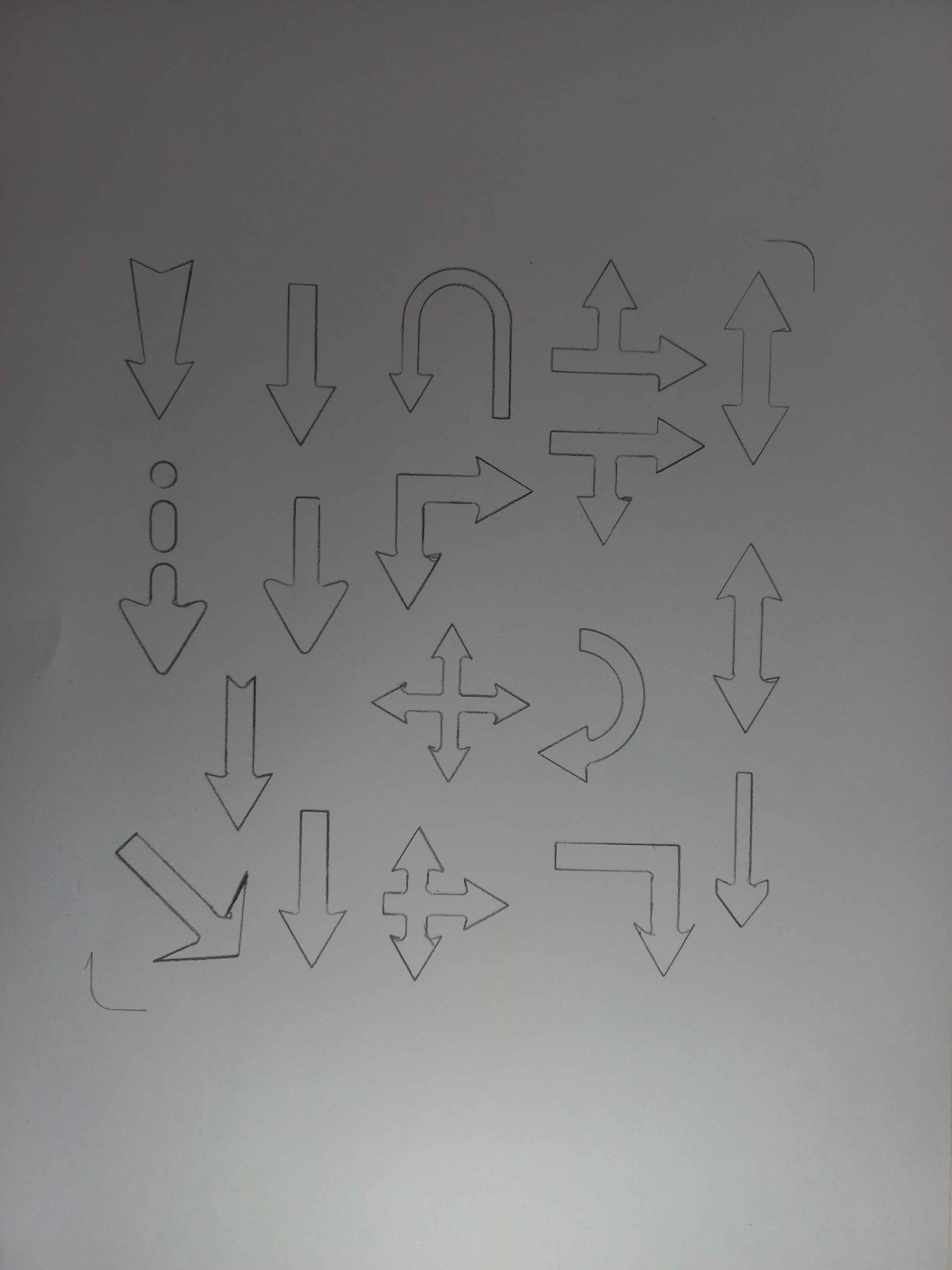 Arrows Drawing Template (fusion360) by mosselini1 | Download free STL ...