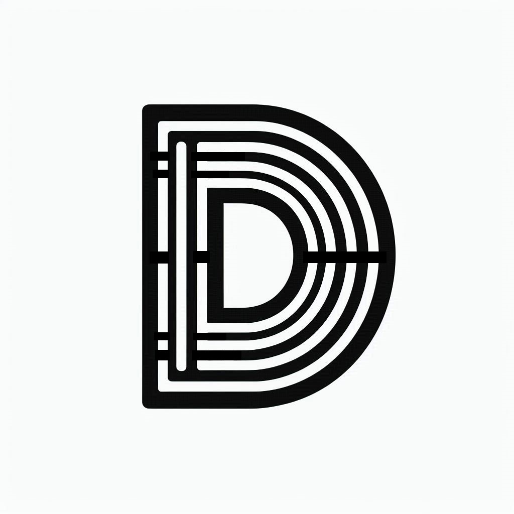 Stencil: Letter D (version 2) by Nina Máčová | Download free STL model ...