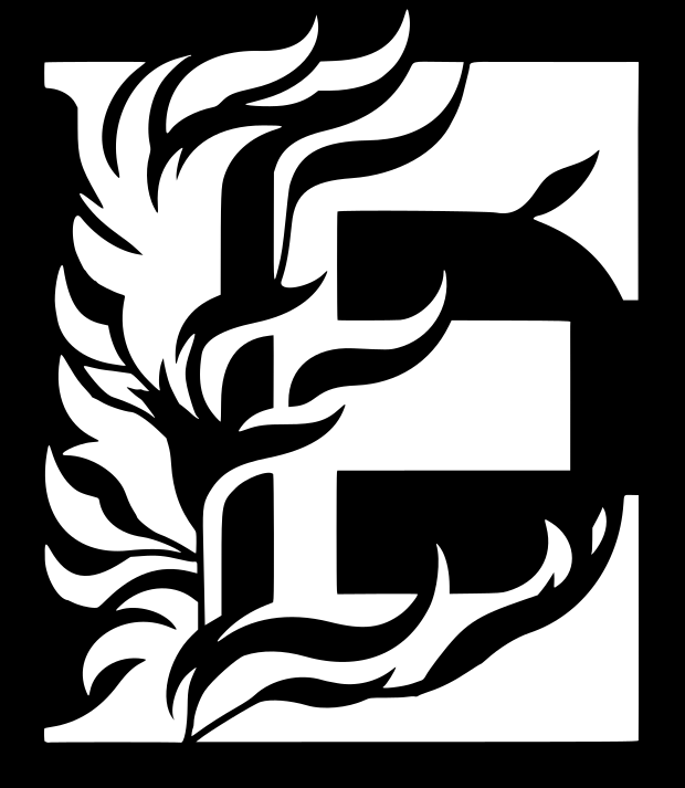 Stencil: Letter E (version 4) by Nina Máčová | Download free STL model ...