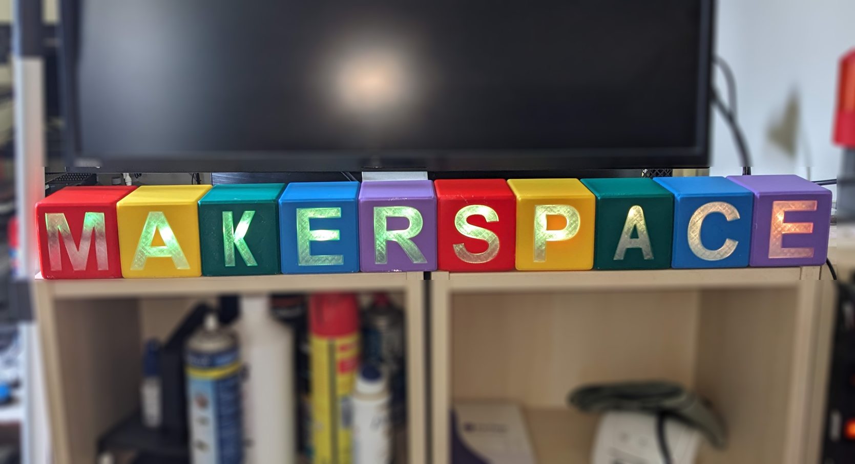 Makerspace sign (80cm wide) by Marcel V | Download free STL model ...