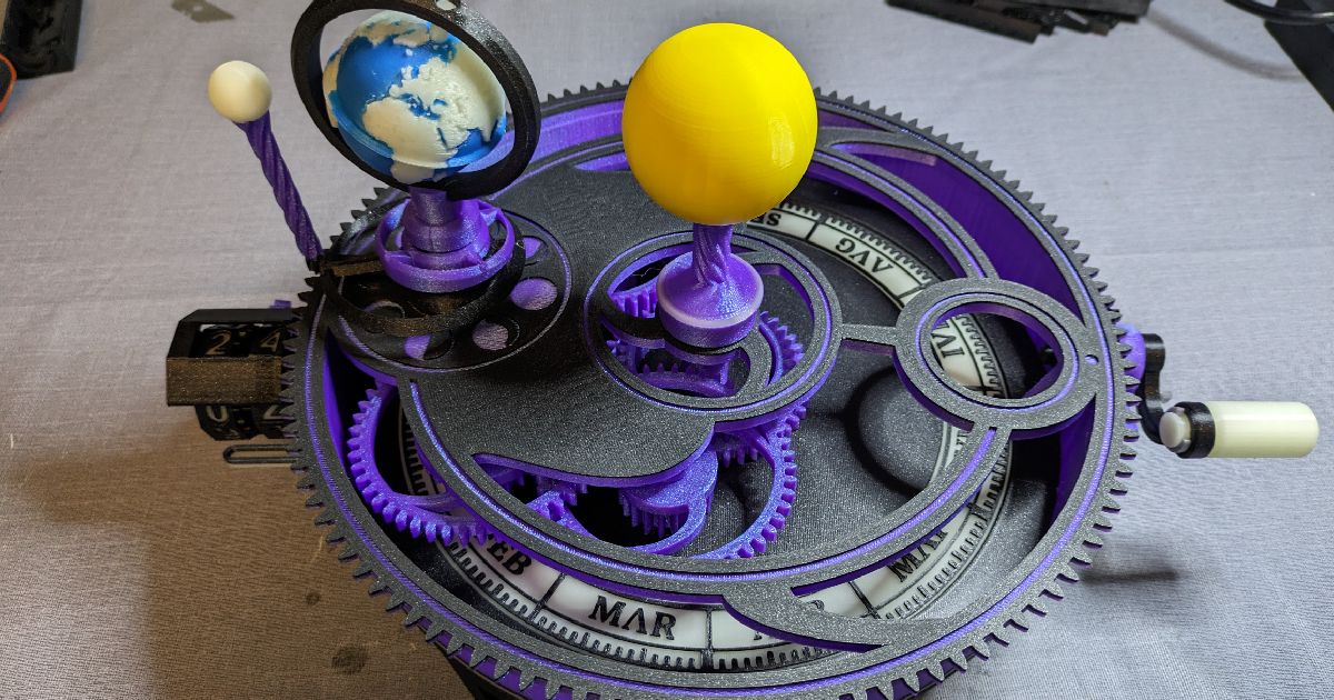 Mechanical Orrery - 1.5 scale on XL! by Tim | Download free STL model ...