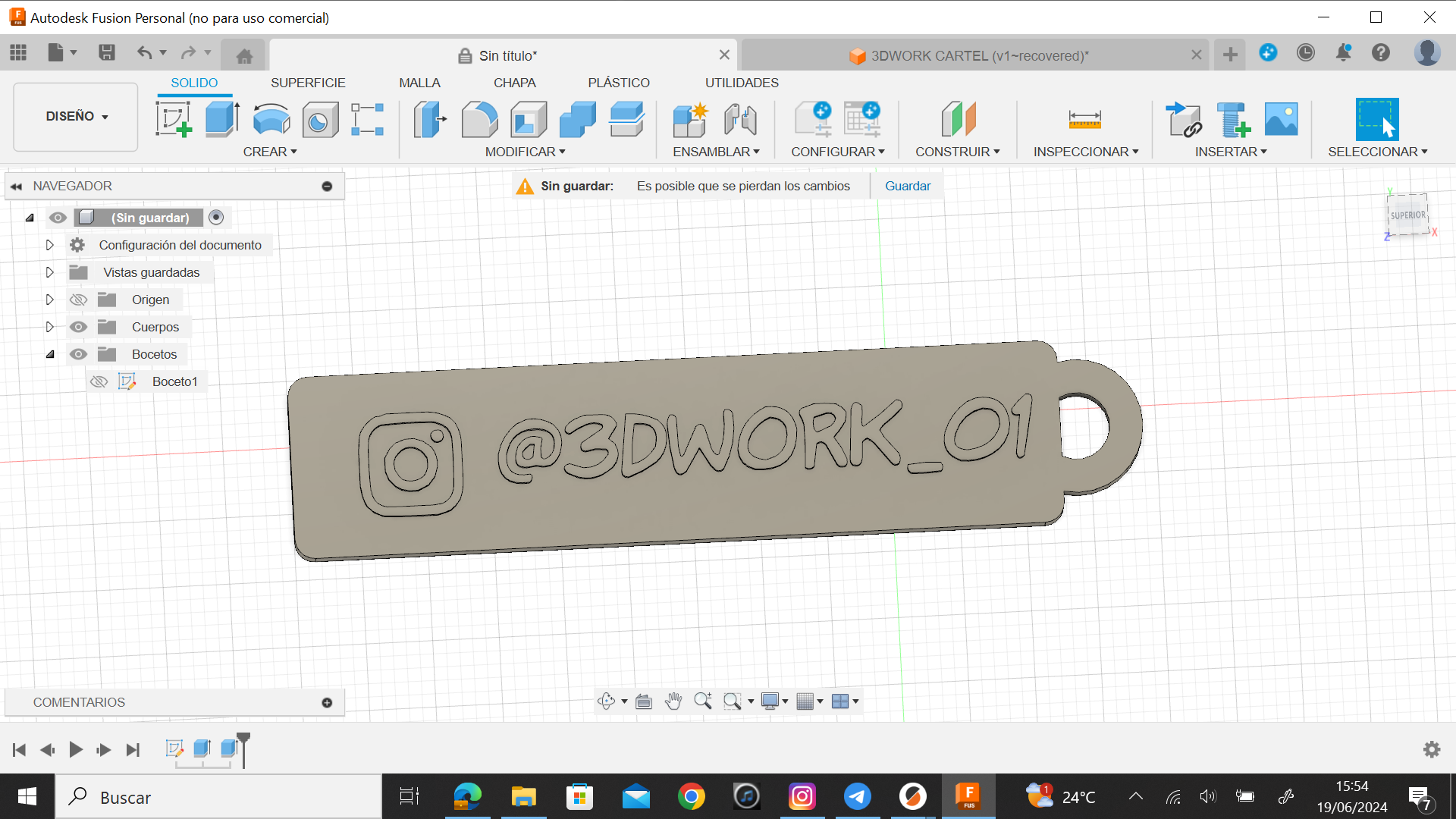 Llavero de instagram v2 by 3DREMIXbyME | Download free STL model ...
