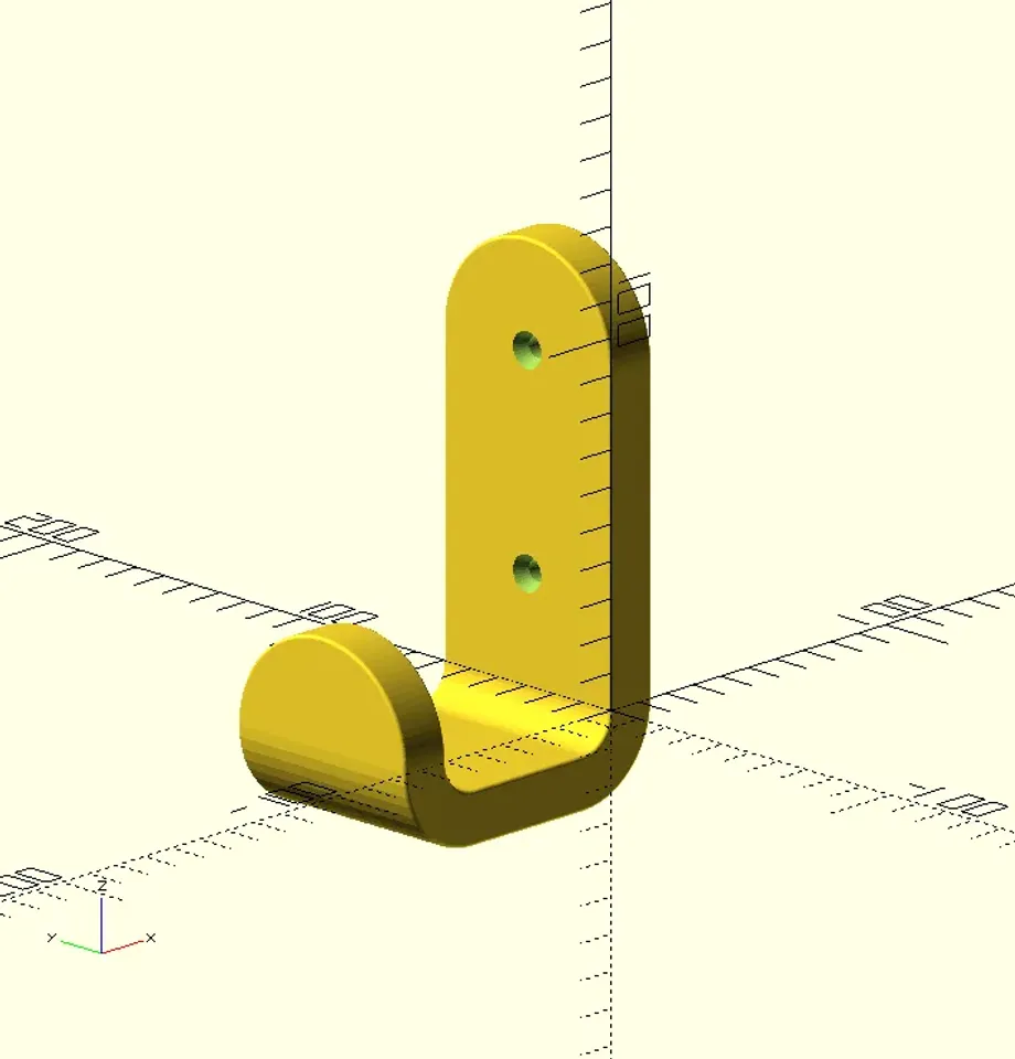 Parametric hook (with source file) by EricBuijs | Download free STL ...