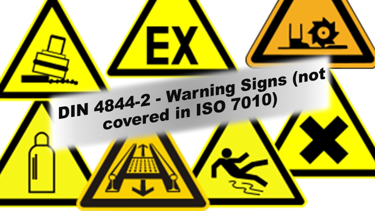 DIN 4844-2 Warning Signs (not covered in ISO 7010) by Drunken Monkey ...