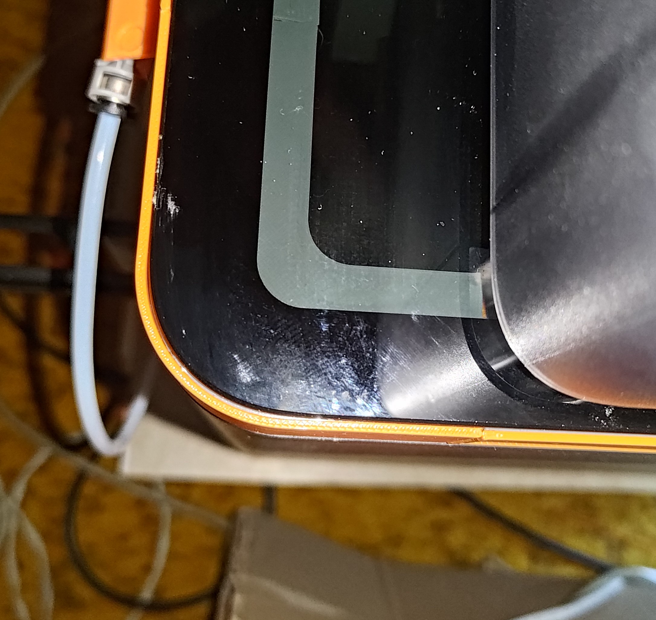 adjustment of the radius of the back corner of the print including the ...