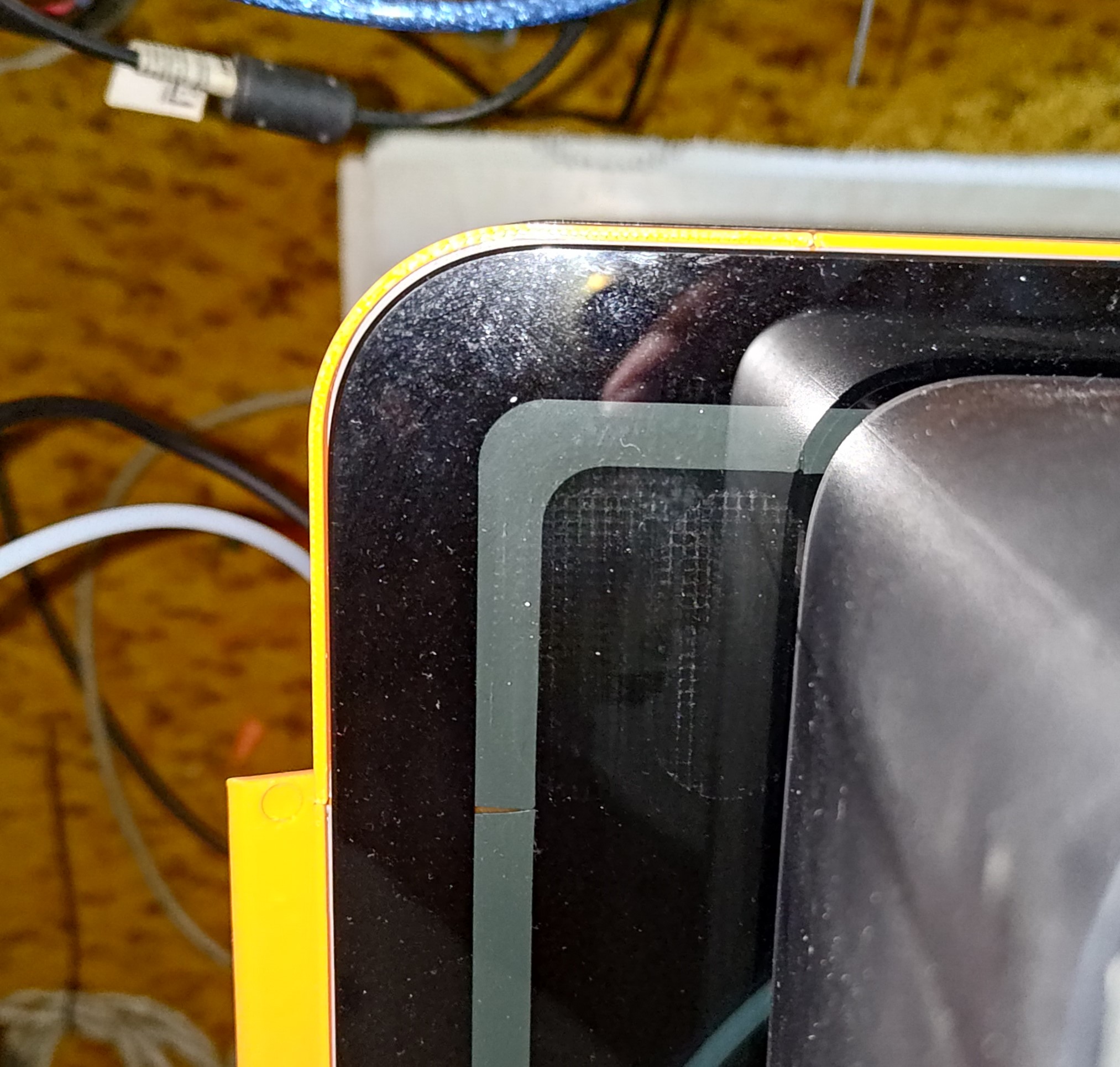 adjustment of the radius of the back corner of the print including the ...