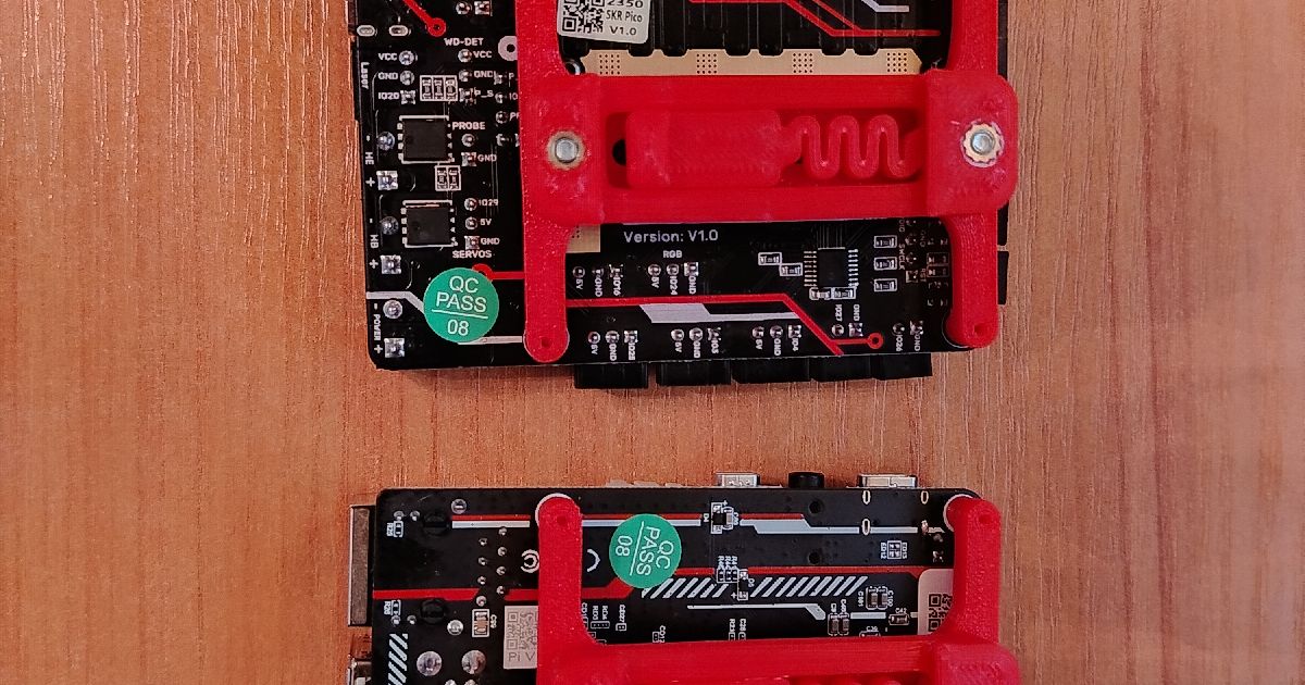 BTT Pi V1.2 and SKR Pico Bracket for Din rail by Александр Фокин ... BTT Pi V1.2 and SKR Pico Bracket for Din rail by Александр Фокин ...