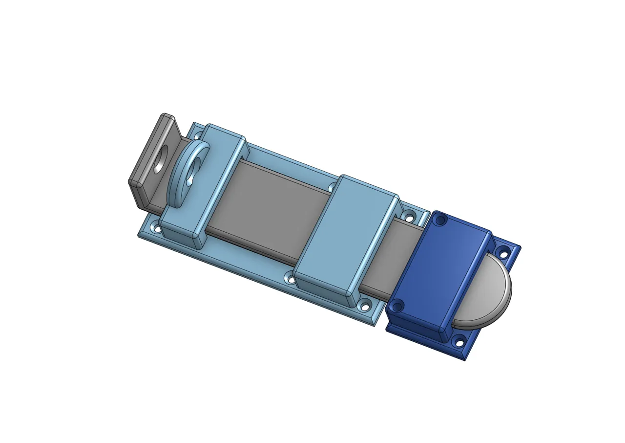 Locking latch - lock it with a lock by kuldar | Download free STL model ...