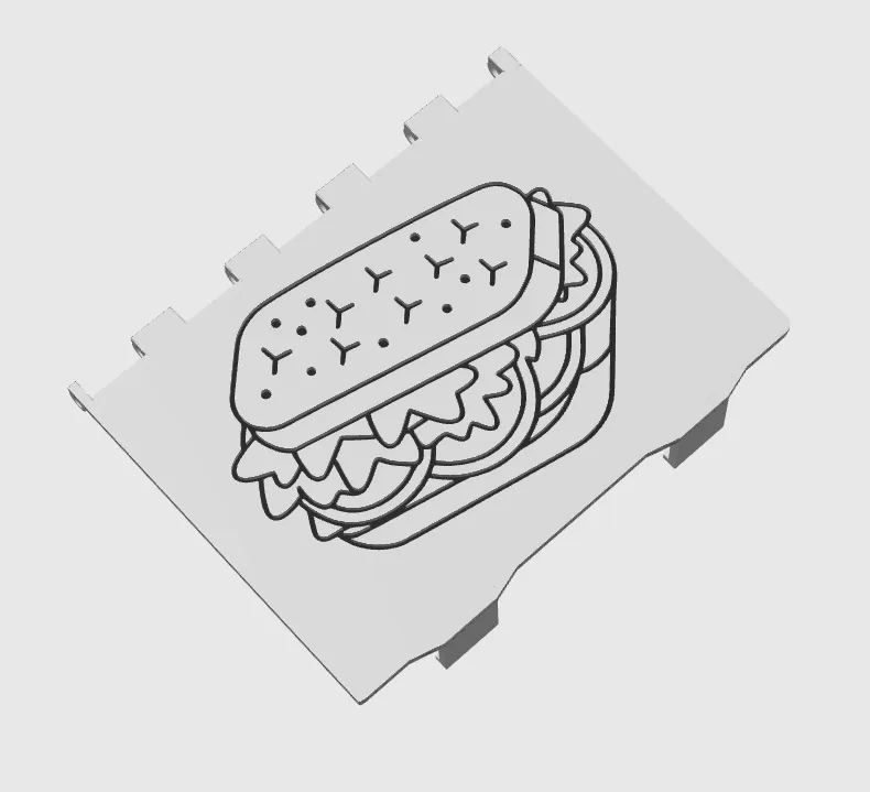 Simple Snack Box by Rott3D | Download free STL model | Printables.com