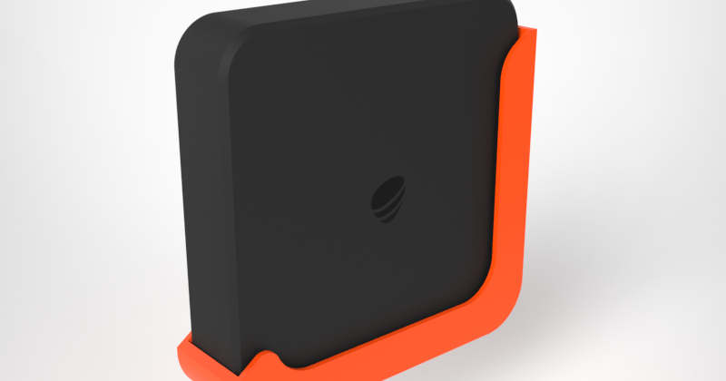 Wall mount for Telia Box by jcsh | Download free STL model | Printables.com