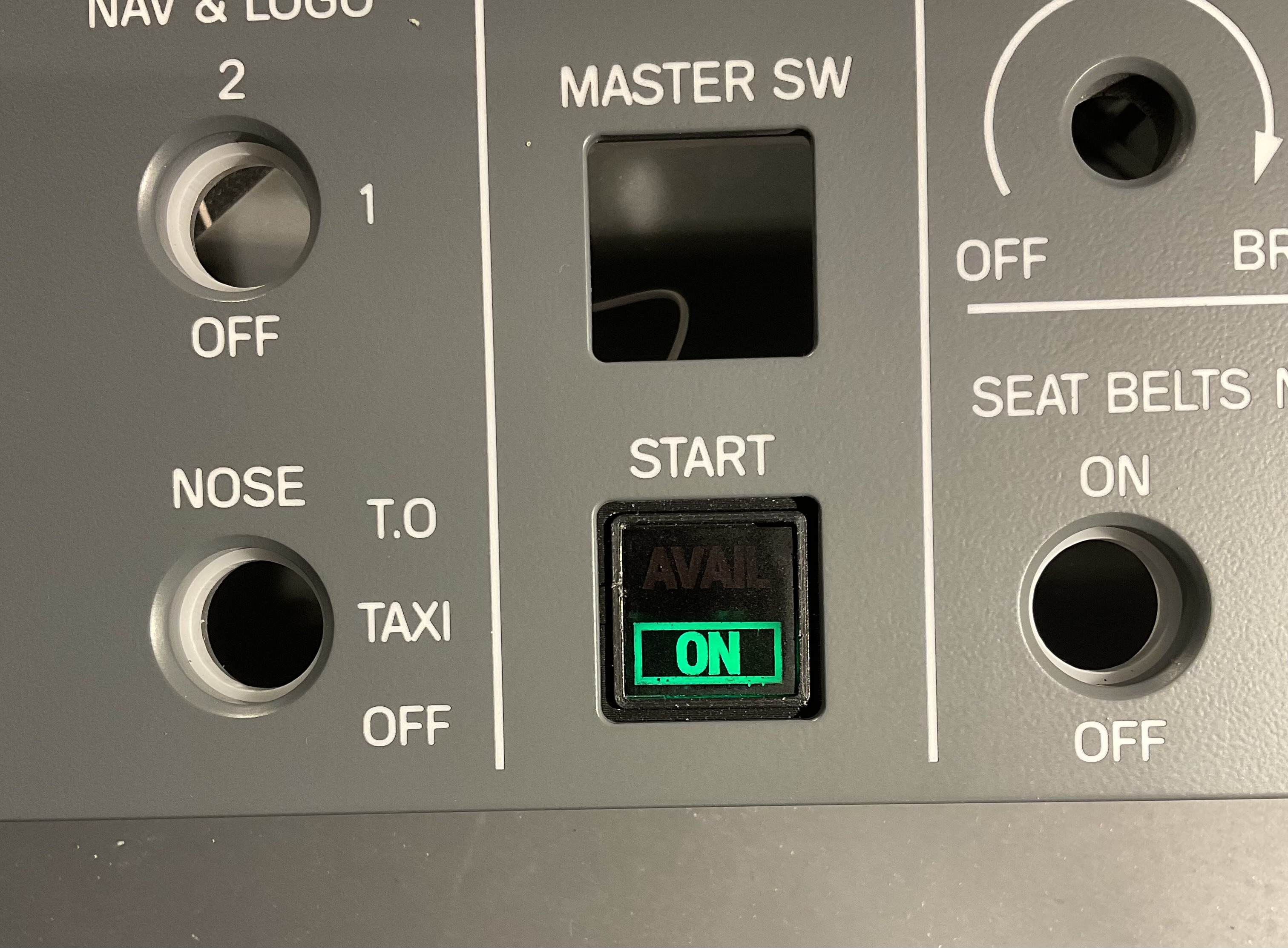 Airbus A320 Korry style switch for Skalarki Overhead panels by Mark ...