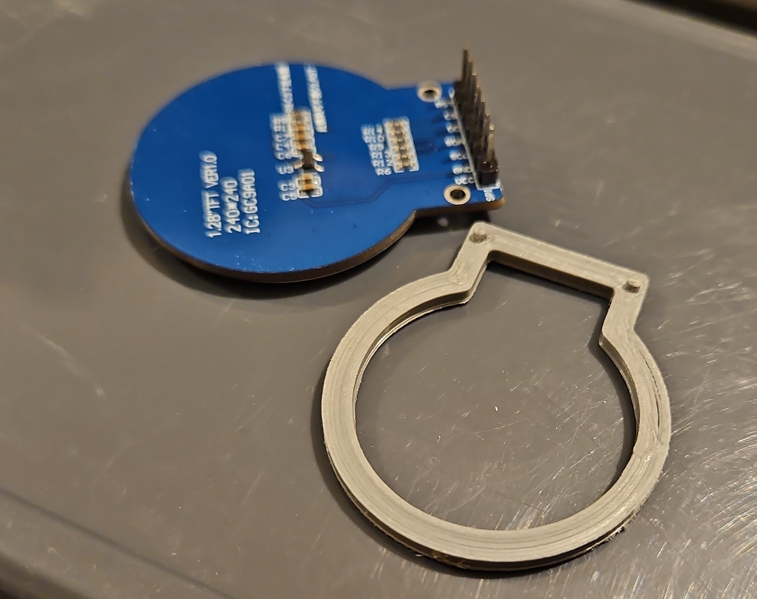 EMFCamp Tildagon Badge GC9A01 Screen Shim With Locator Pins by Yvan ...