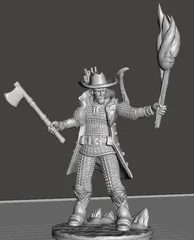 Ranger with scimitar & hand axe by DM WildBill | Download free STL ...