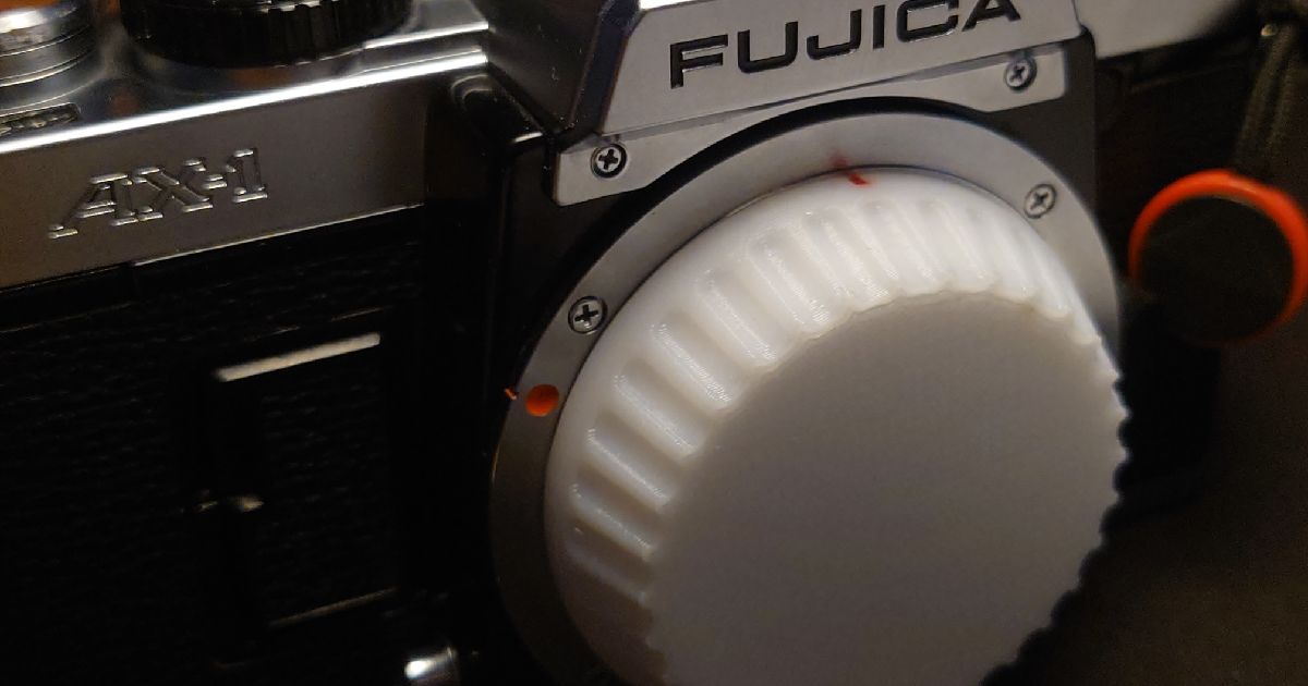 Fujica X body cap (Fujica AX and STX cameras) by Nannk | Download free ...