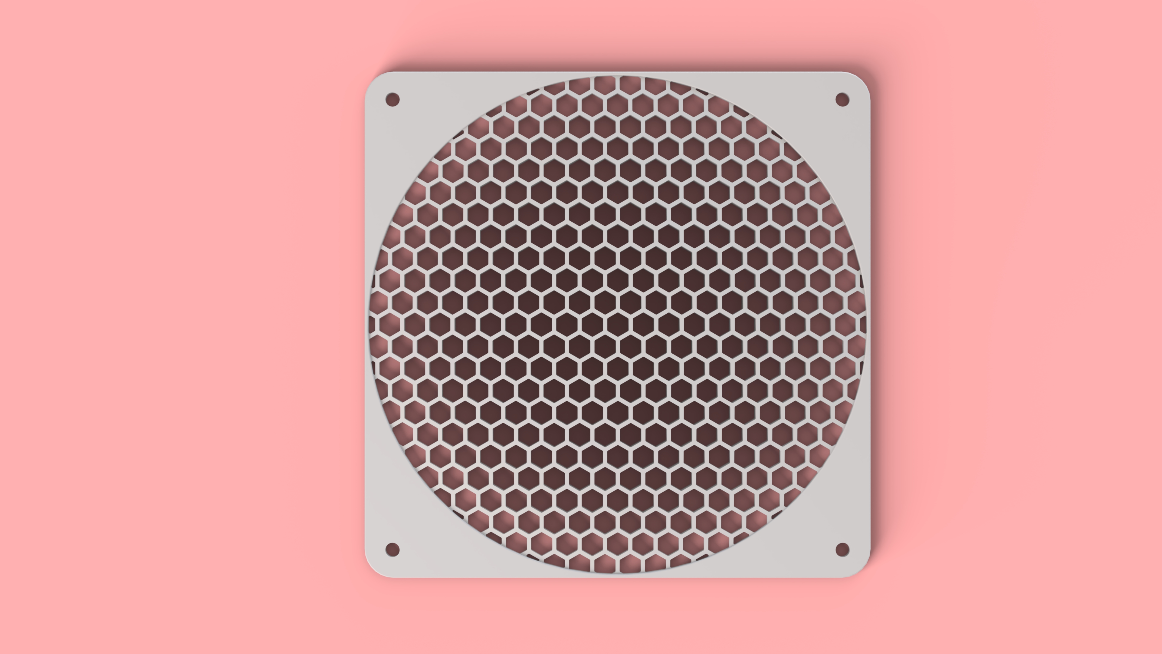 "Hexy" - Curved 140mm Fan Cover by SusManufactory | Download free STL ...
