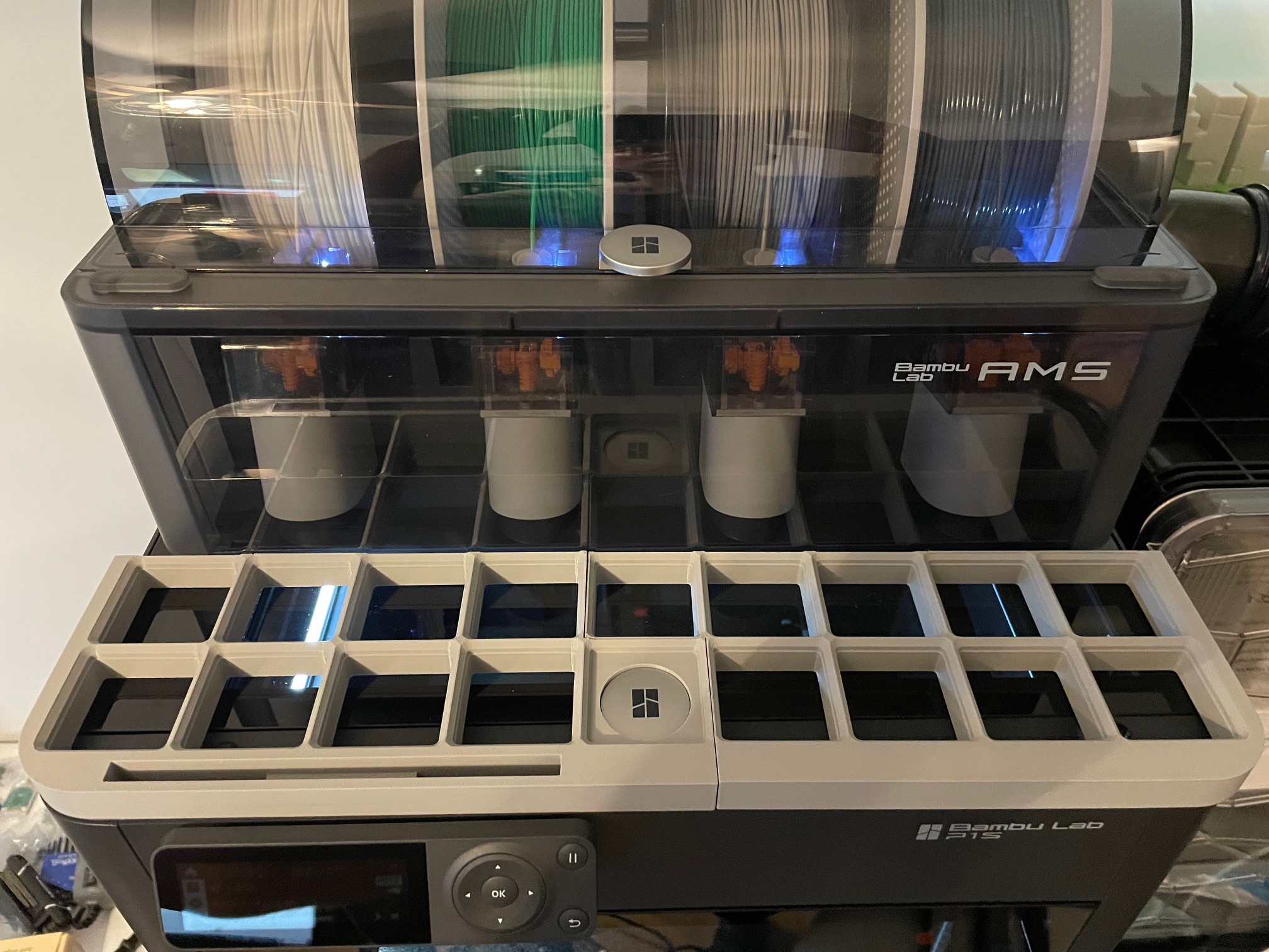 Gridfinity Base For Bambu P1S by 1aceofaces | Download free STL model ...