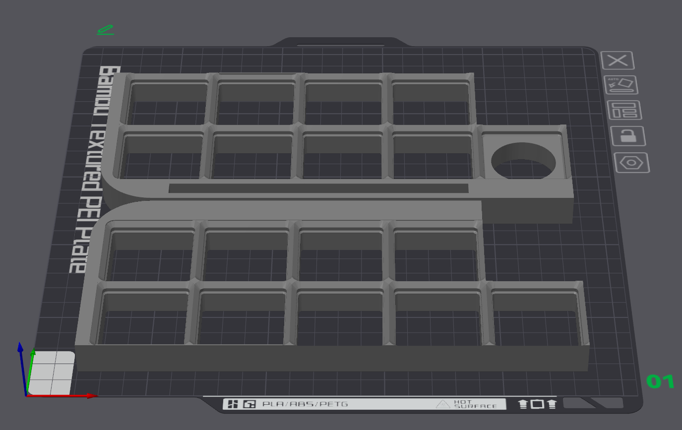 Gridfinity Base For Bambu P1S by 1aceofaces | Download free STL model ...