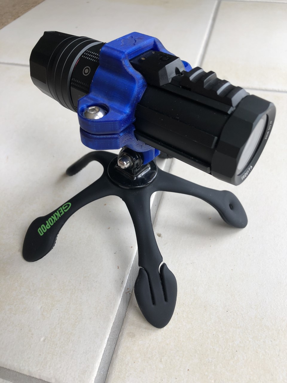 Paralenz Vaquita to gopro Camera mount by Nick14 | Download free STL ...