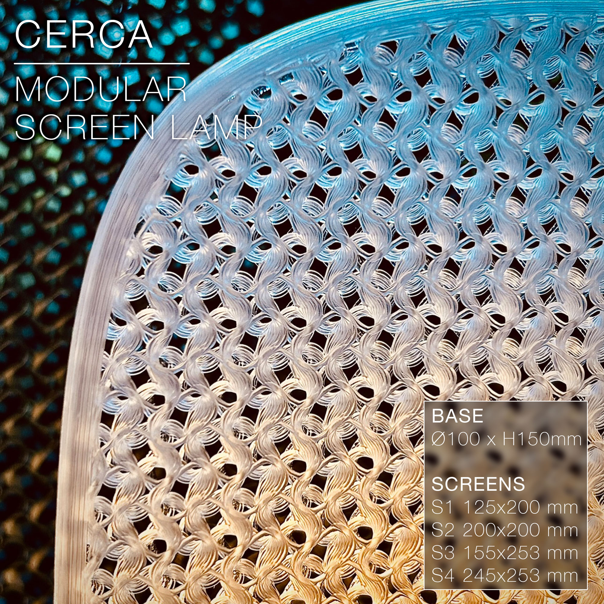CERCA | Modular Screen Table Lamp E14, E26, E27 par Charles Regaud ...