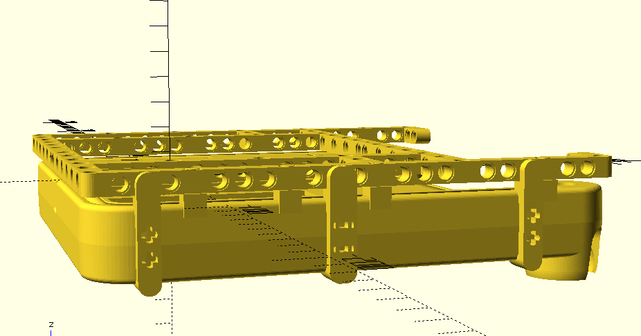 XRP Lego Technic Mounting Rack by efvee | Download free STL model ...
