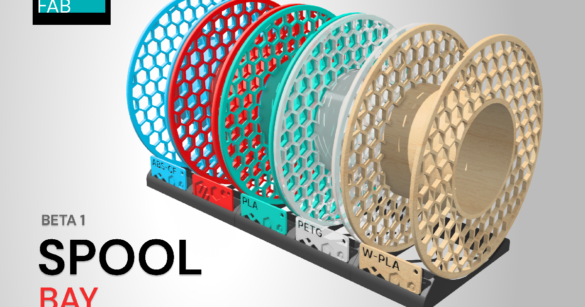 Spool Bay — Filament spool cabinet holder / stand with Filament test ...