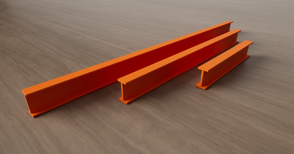 Half Inch I-Beam for Joist System by Henry Levesque | Download free STL ...