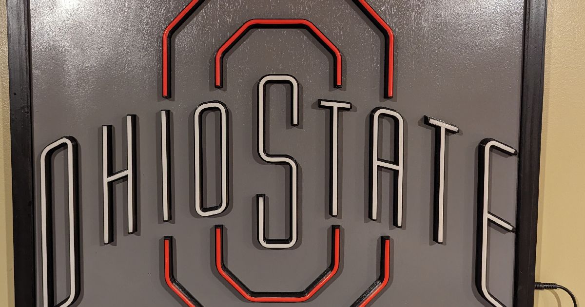 Ohio State Neon Sign by hadigar | Download free STL model | Printables.com