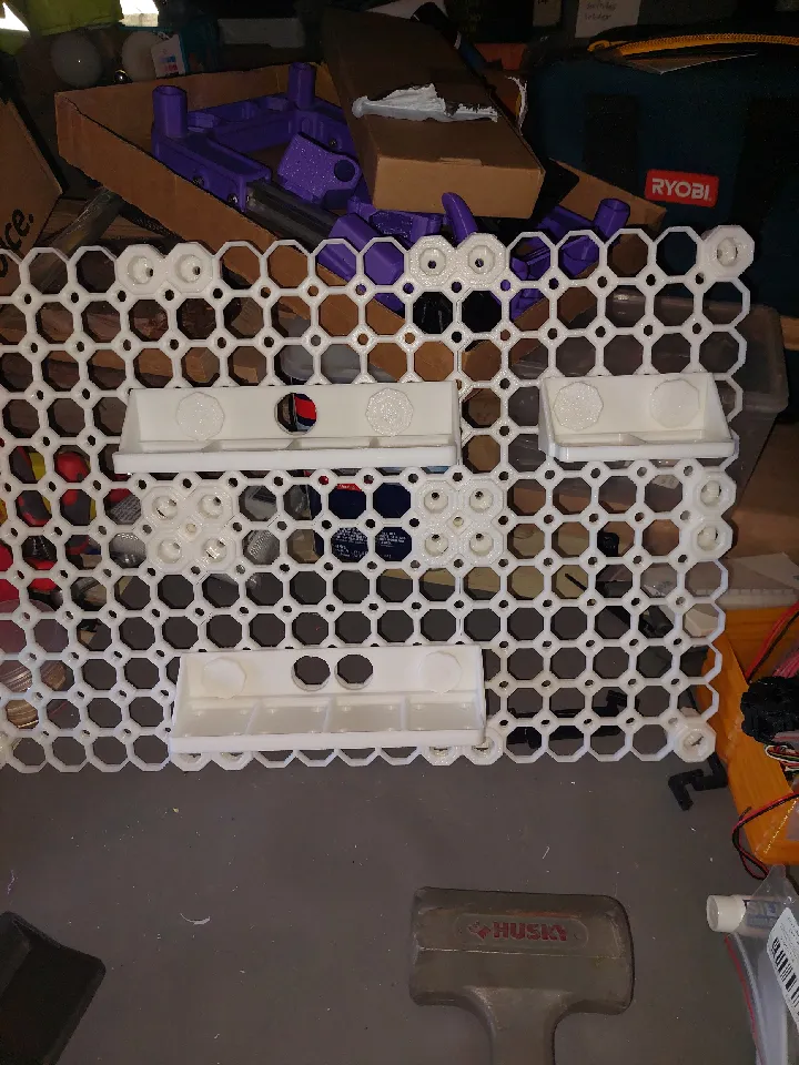 Magnetic Gridfinity shelves for MultiBoard panel. by Glenn Brockett ...