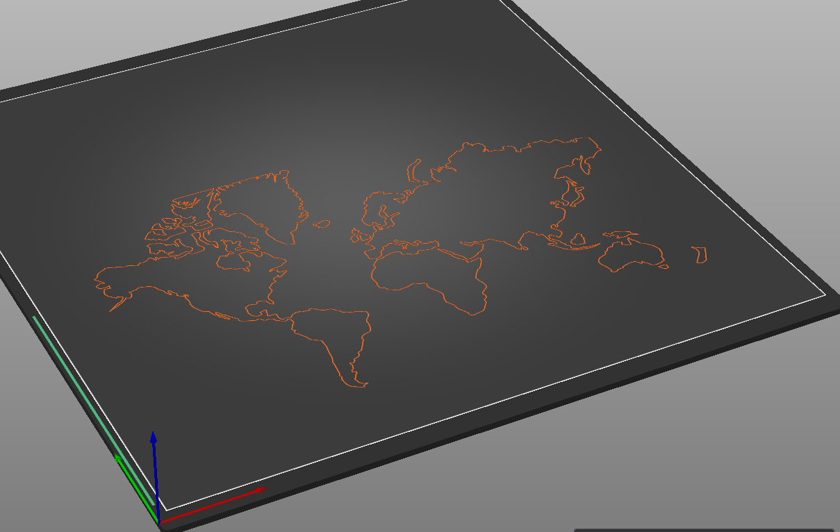 Tactile image: world political map by GutenBar | Download free STL ...