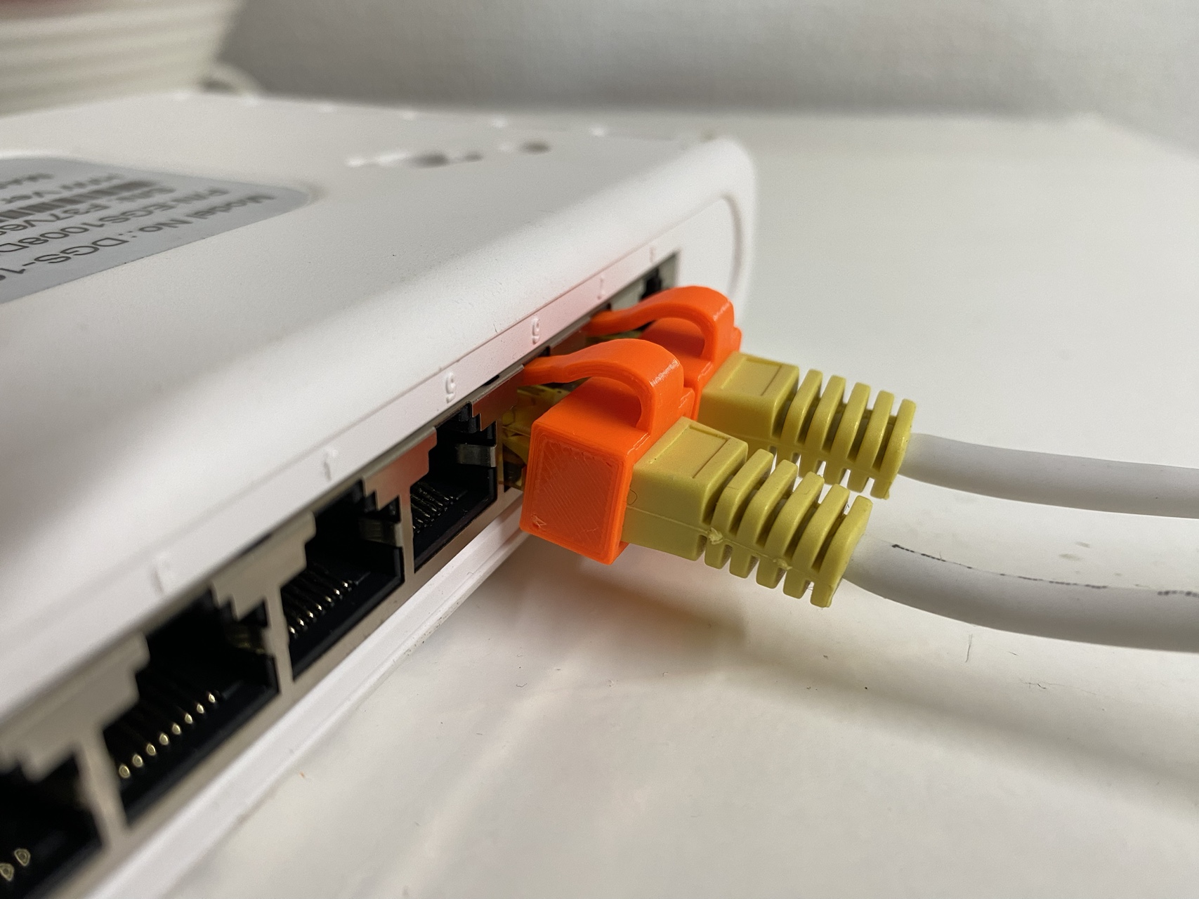 Ethernet RJ45 repair with snap lock for sideways print by Patrik ...