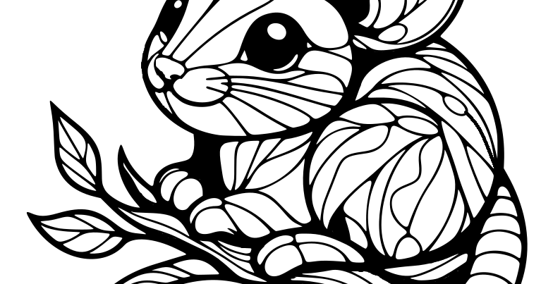 Wall art: Cute mouse (version 4) by Nina Máčová | Download free STL ...
