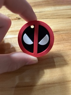 Deadpool logo with bullet hole by TheIndoorCamper | Download free STL ...