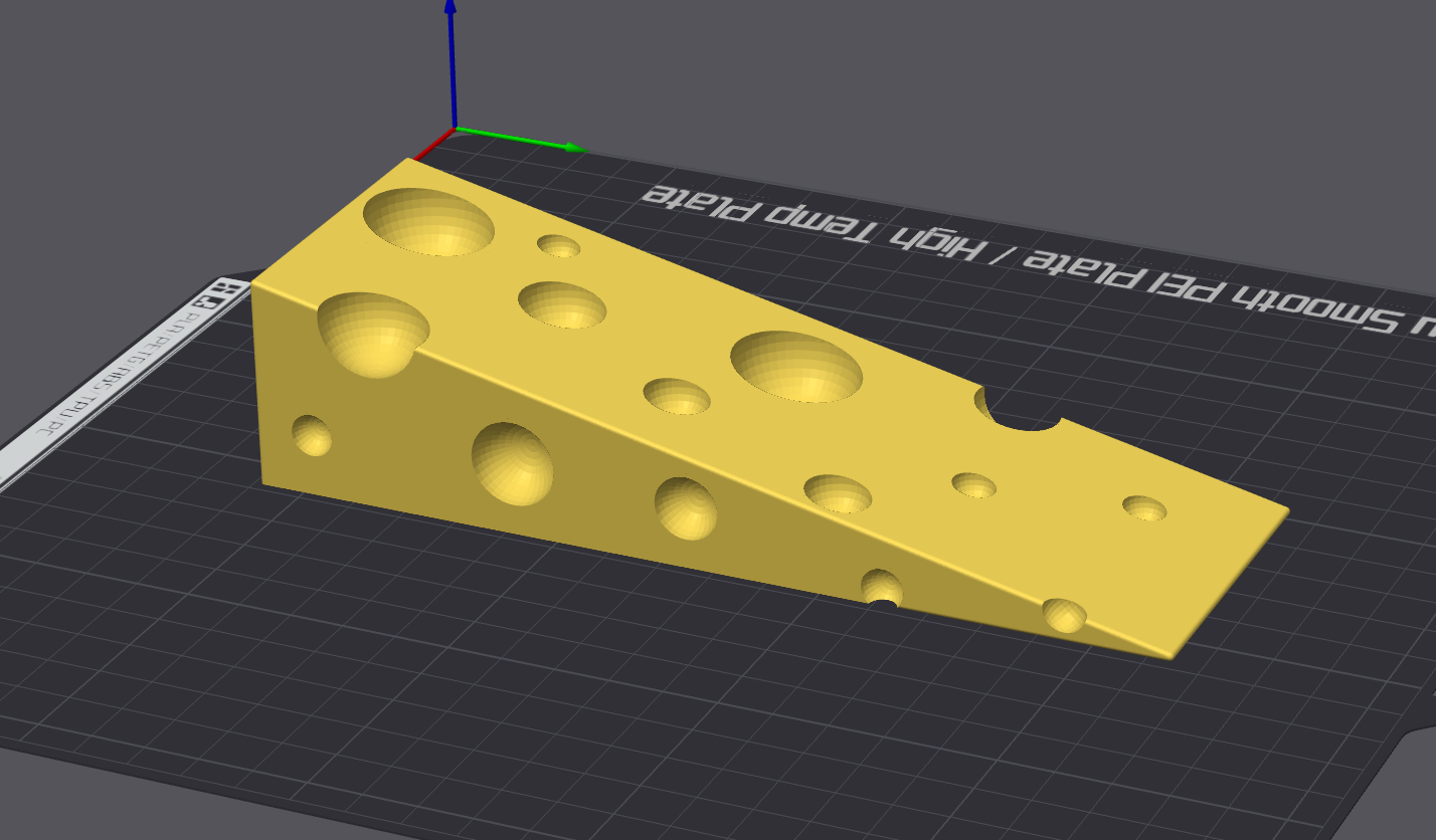 Cheese Doorstop by neverkn0wsb357 | Download free STL model ...