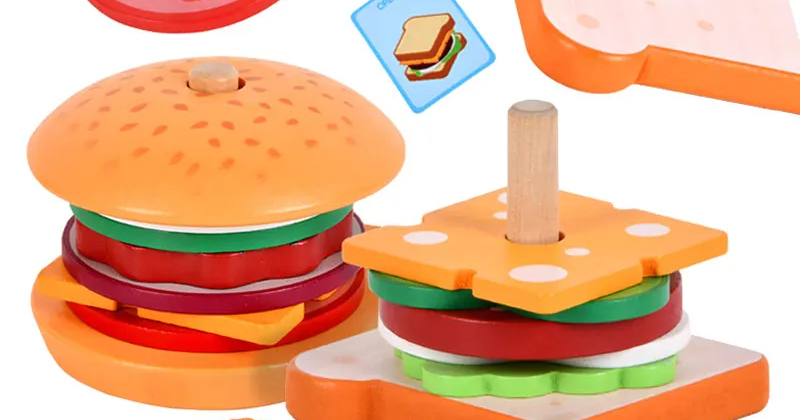 Montessori Toast game Sorting Stacking Match toy por kisik20 ...