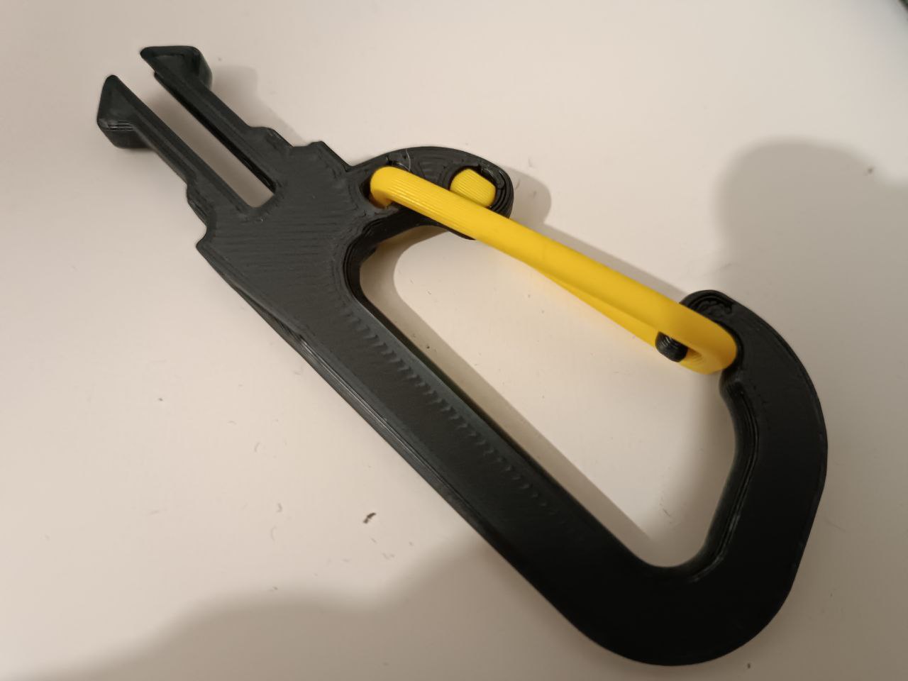 QUICK-CLIP system carabiner for a backpack por dixel | Descargar modelo ...